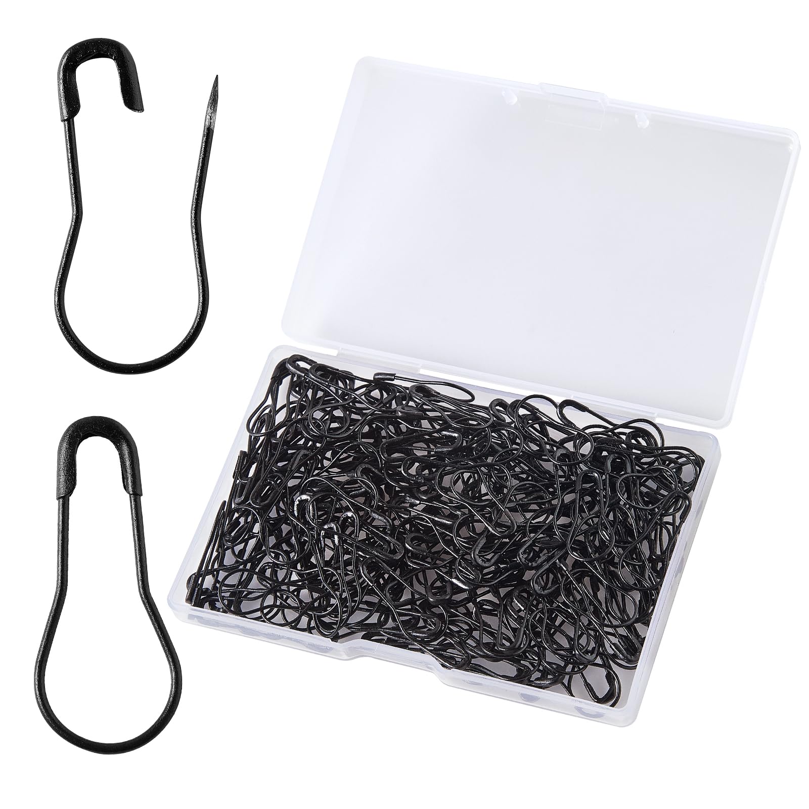 Amazon.com: XIYAOXI Black Bulb Pins 0.8" Safety Bulb Pins,Gourd Safety ...