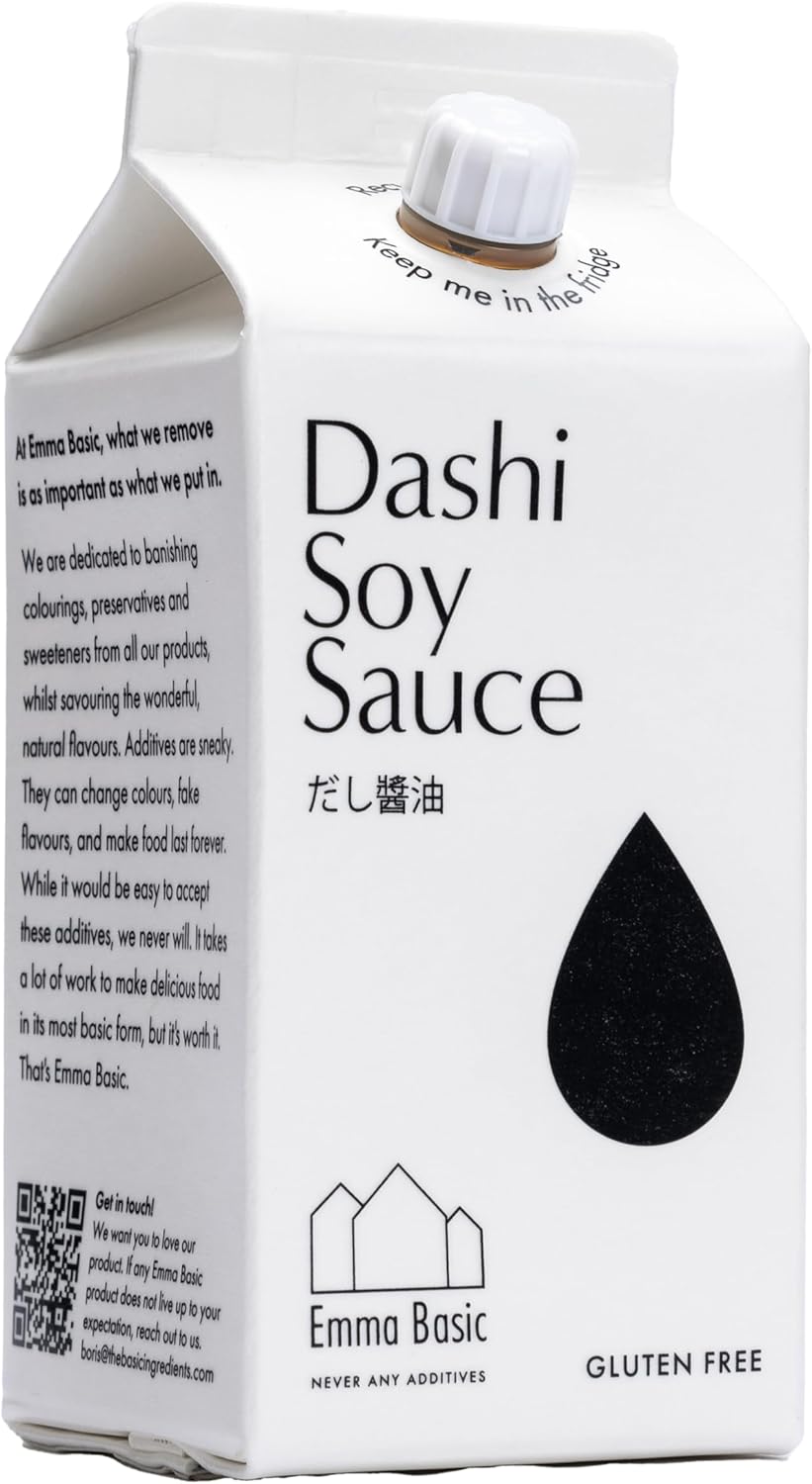 Emma Basic - Dashi Soy Sauce 200ml | Gluten Free | Umami | Vegan | Soup ...