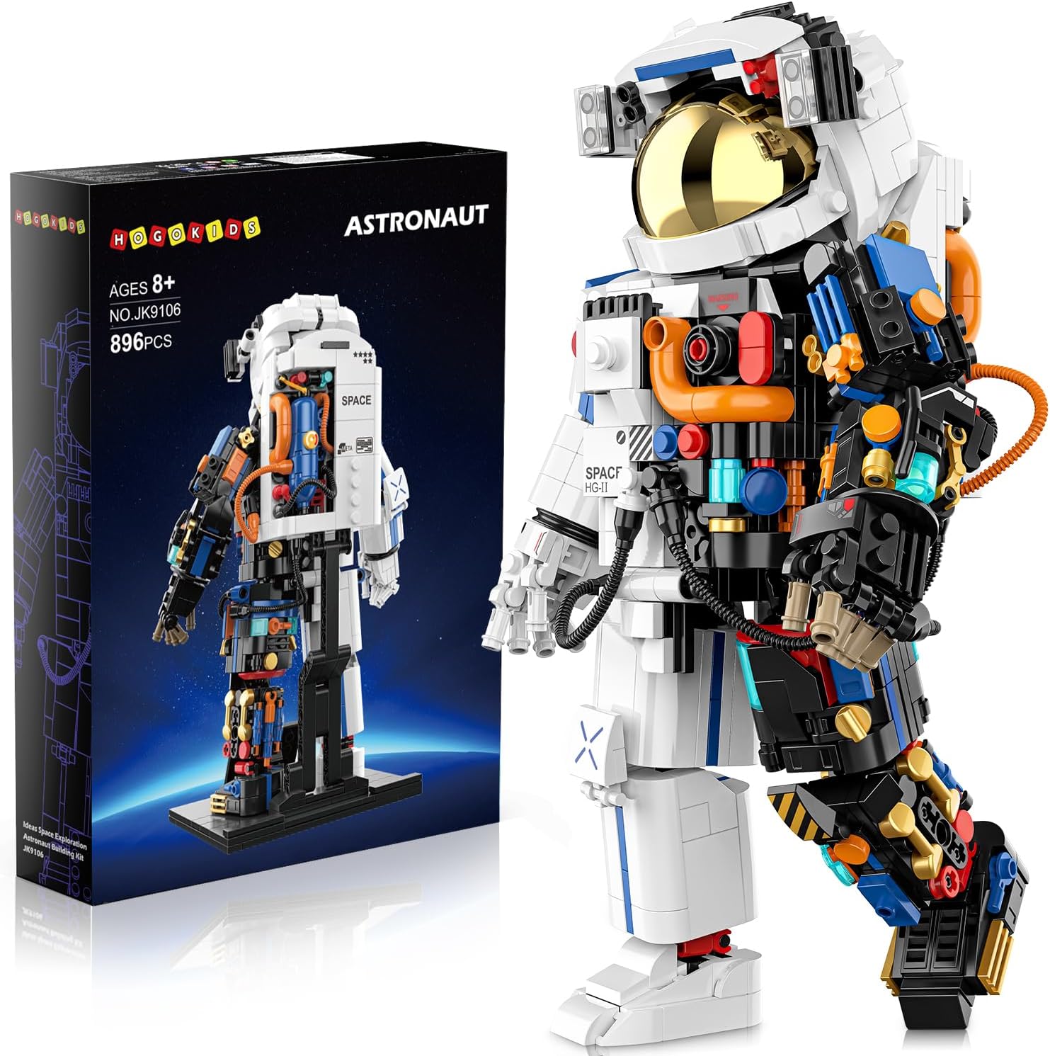Amazon.com: HOGOKIDS Astronaut Space Building Set - 896 PCS Space ...