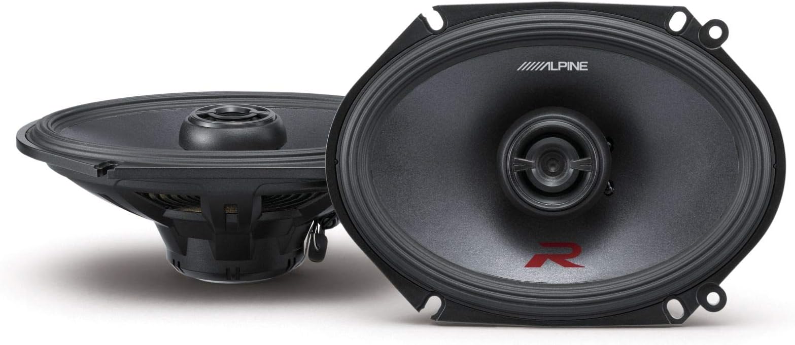 Amazon.com: Alpine R-S68 R-Series 6x8-inch Coaxial 2-Way Speakers (Pair ...