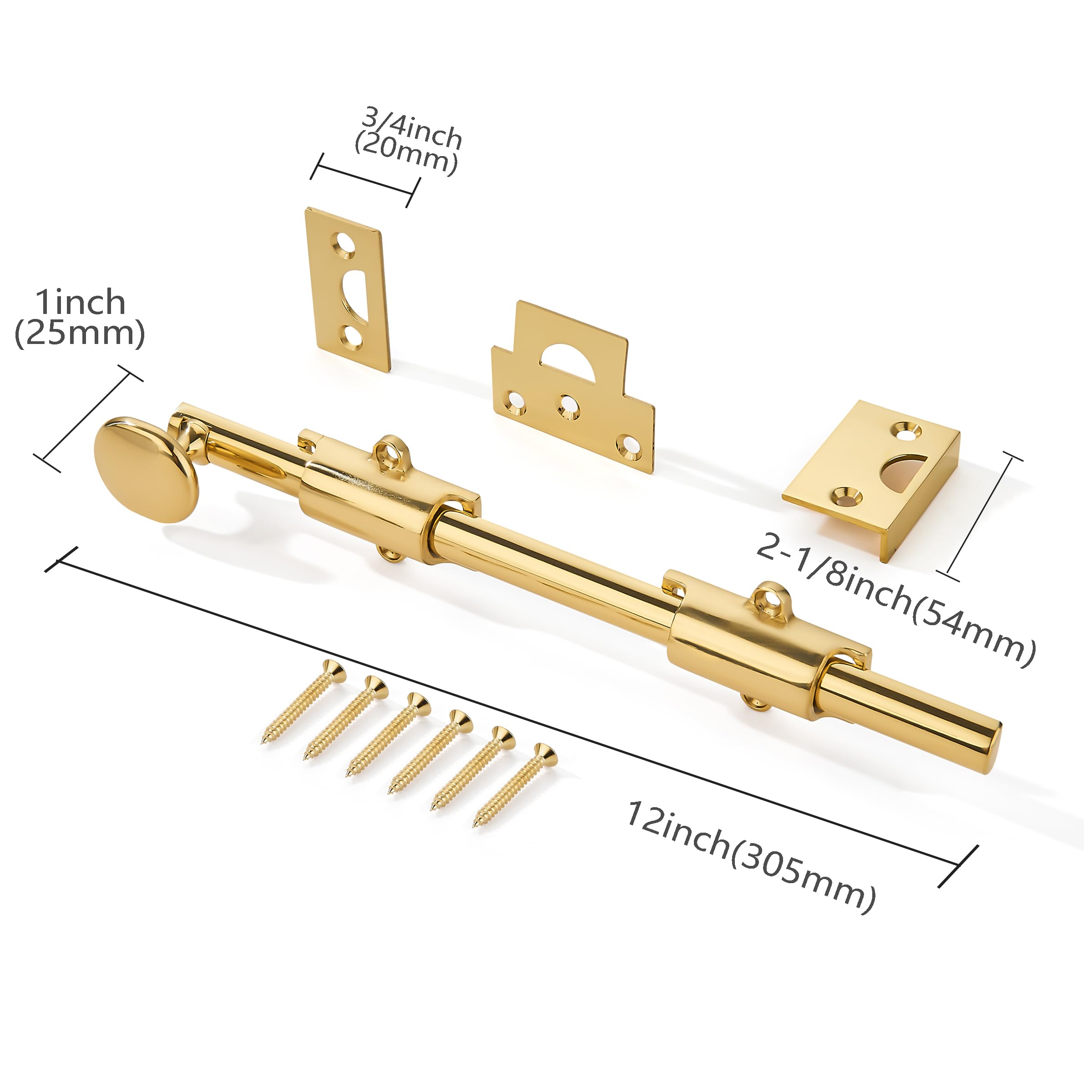 Snapklik.com : Khtumeware 12 Inches 1-Pack, Polished Brass Solid Brass ...