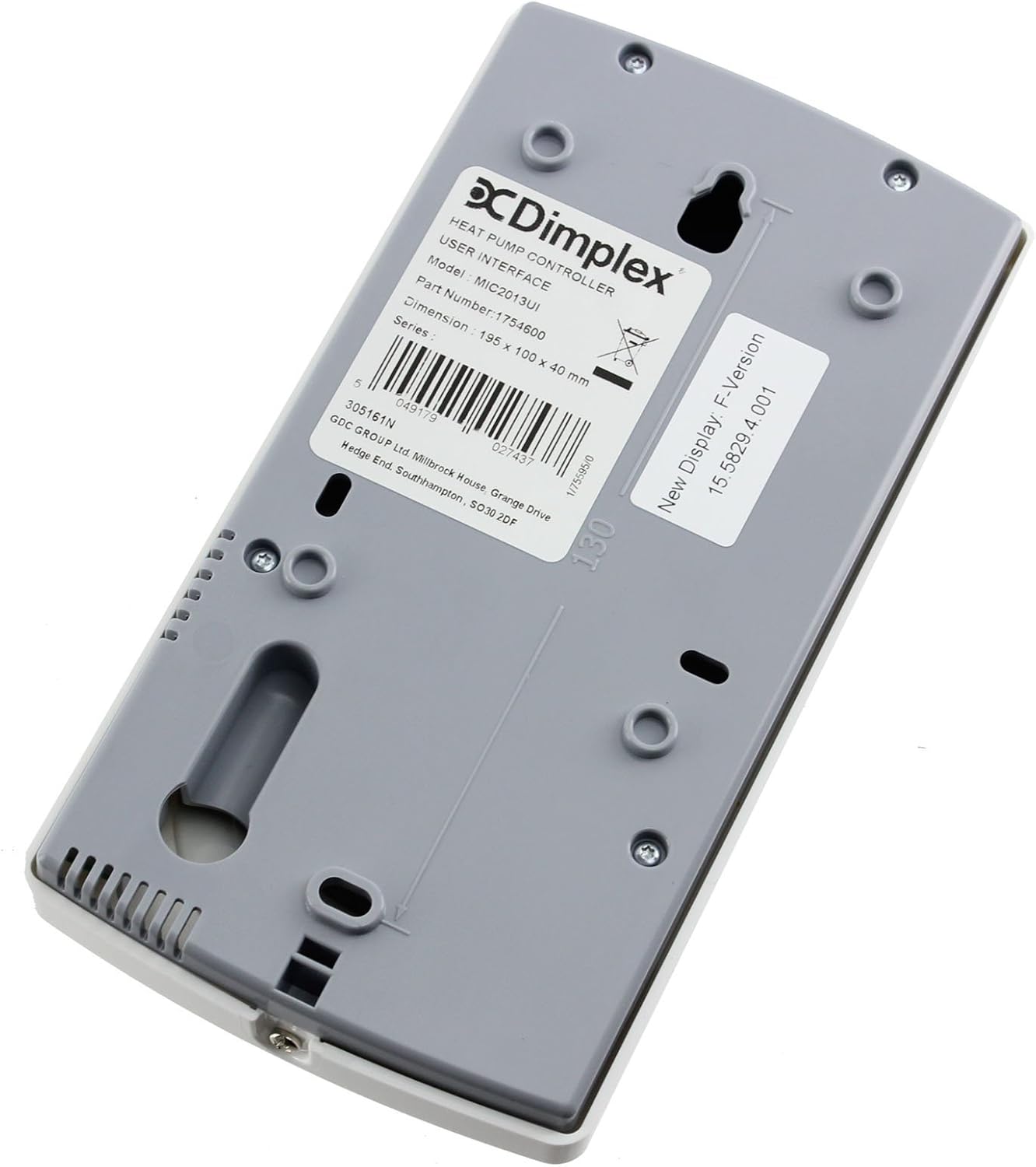 Dimplex MIC2013UI Genuine Heat Pump Wall Mounted User Interface ...