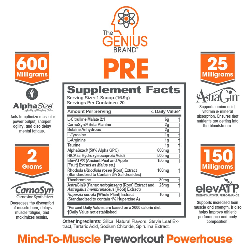 Genius Pre Workout - Polvo no...B01M6A0KR0 | Encarguelo.com