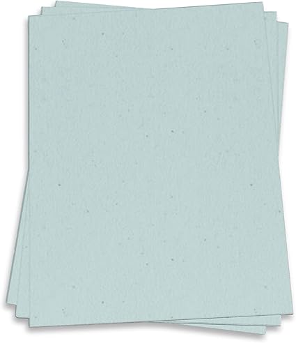 Amazon.com : Ice Blue Card Stock - 8 1/2 x 11 Royal Sundance Fiber 80lb ...
