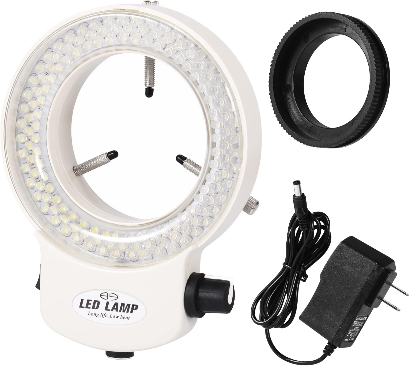 Amazon.com : Annhua Microscope LED Ring Light with Dimmer Control, 144 ...