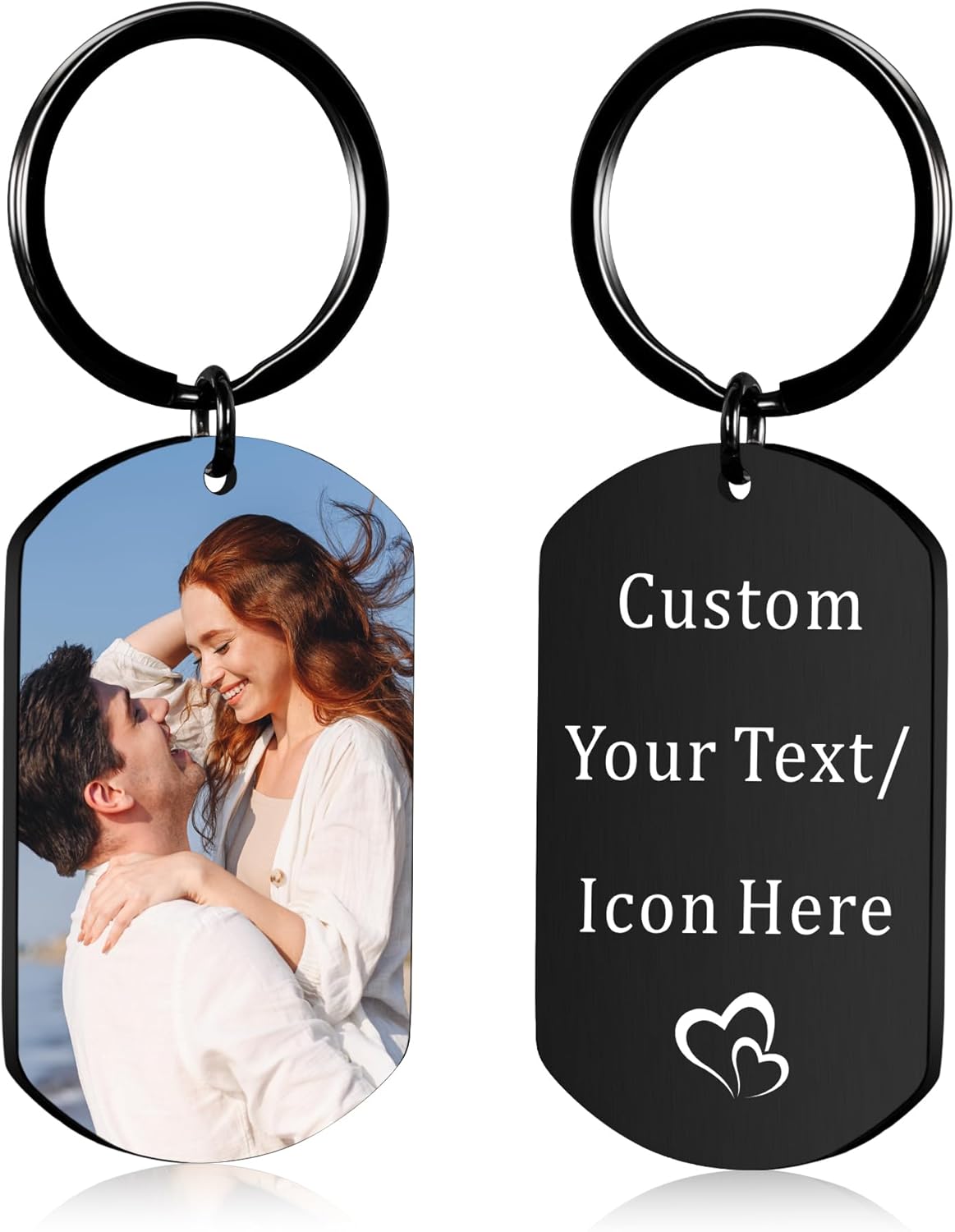 Amazon.com: Generic Custom Keychain with Picture Personalized Photo ...