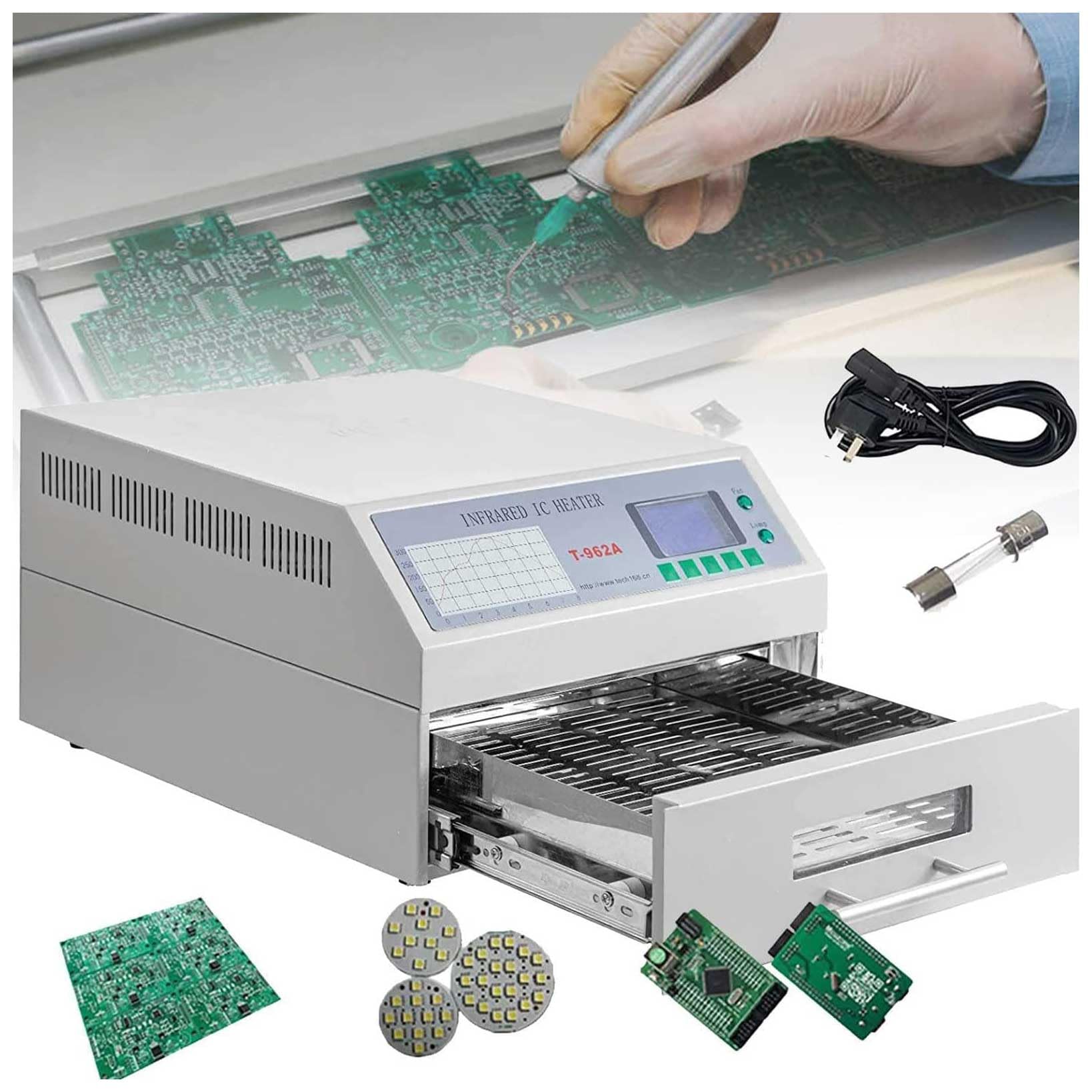 Buy Desktop Reflow Oven Soldering Station Welding Machine Infrared ...