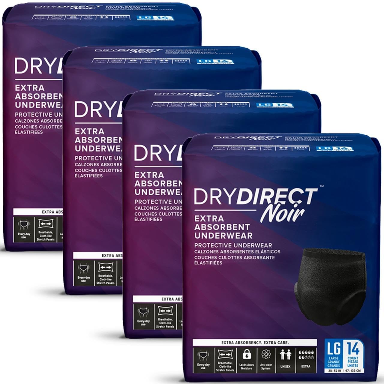 Amazon.com: Dry Direct Super Overnight Underwear, Soft Cloth-Like Adult ...
