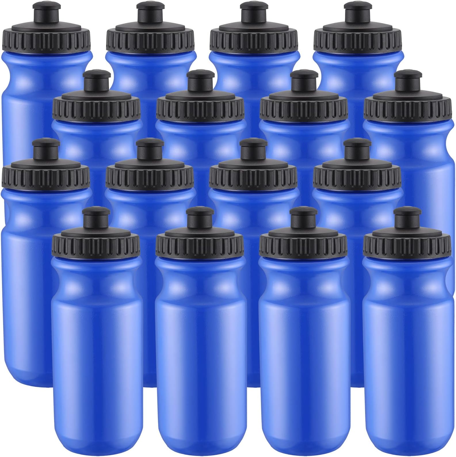 Amazon.com: 12 Pcs Plastic Sports Bottles 17 oz Reusable Water Bottles ...