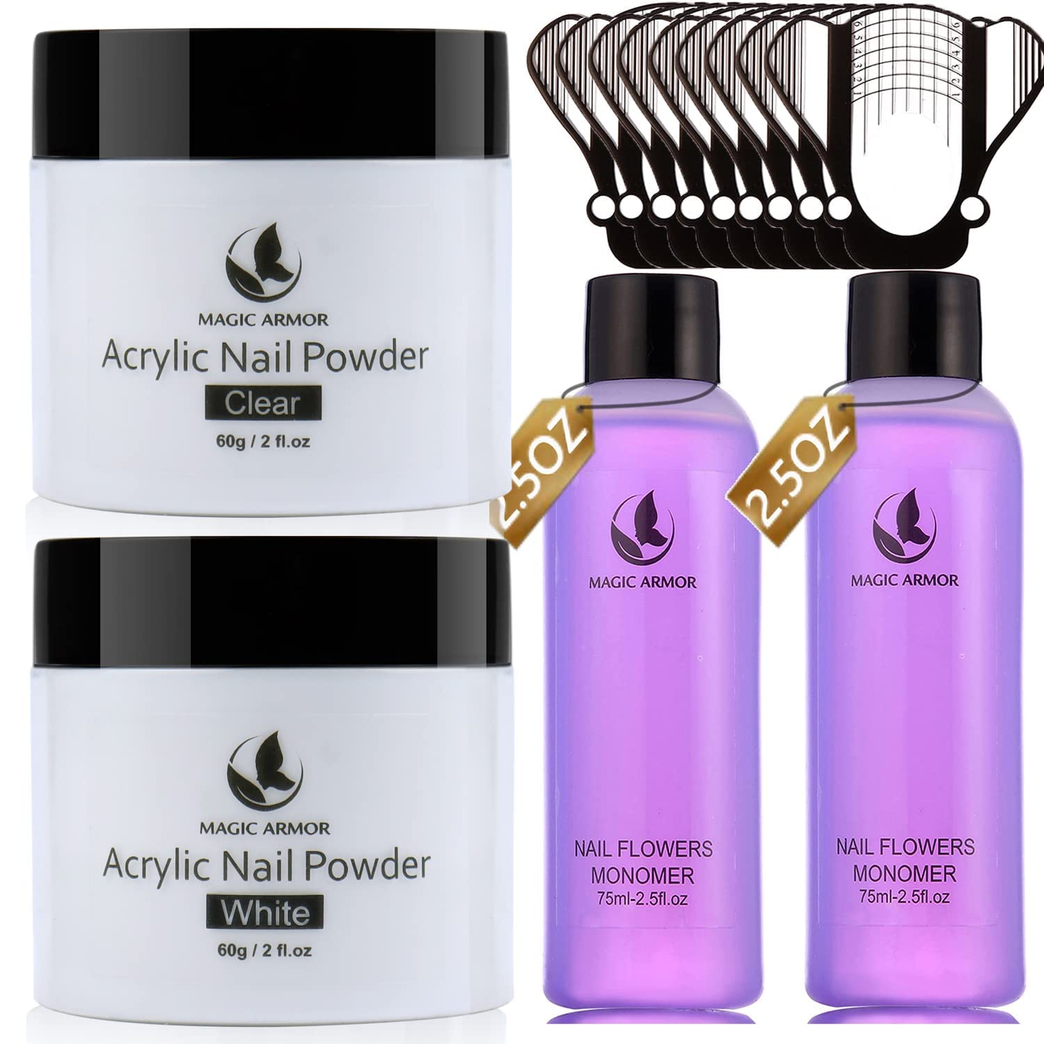 Acrylic Liquid Monomer and Acrylic Powder Set- Professional Liquid ...
