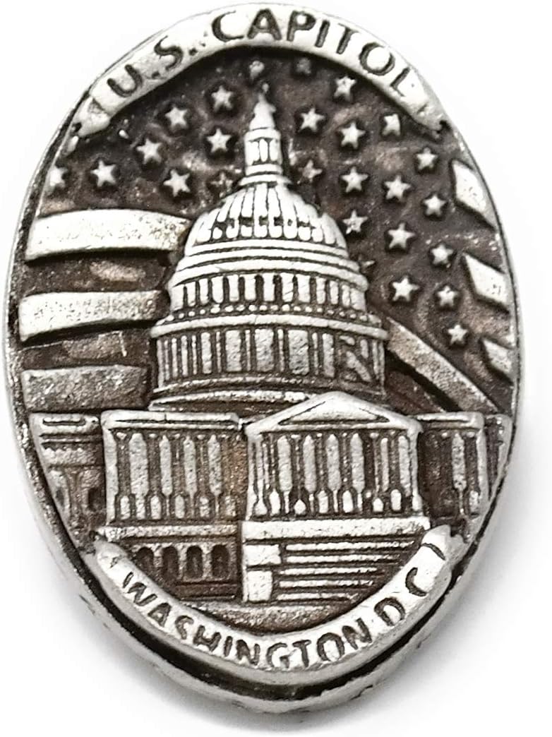 Amazon.com: US Capitol Washington DC Lapel Pin : Clothing, Shoes & Jewelry