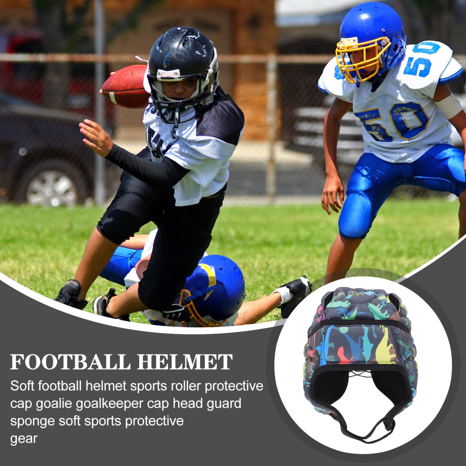 Wrestling Headgear Youth Soft Shell Rugby Helmet - Padded Head ...