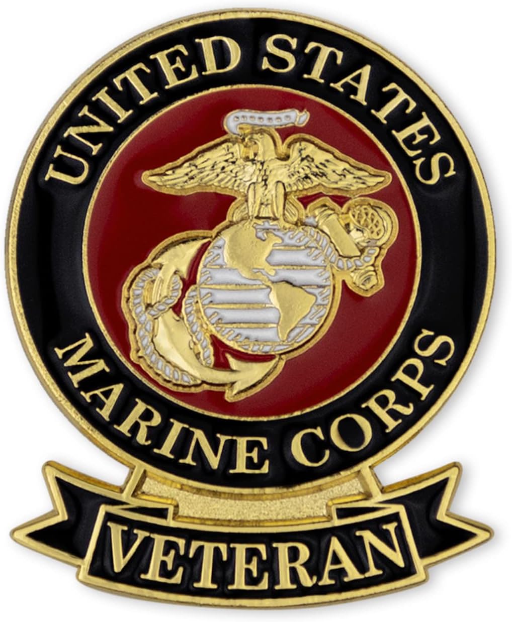 Amazon.com: MilitaryBest USMC Marine Corps Veteran Lapel Pin 2 Pack ...