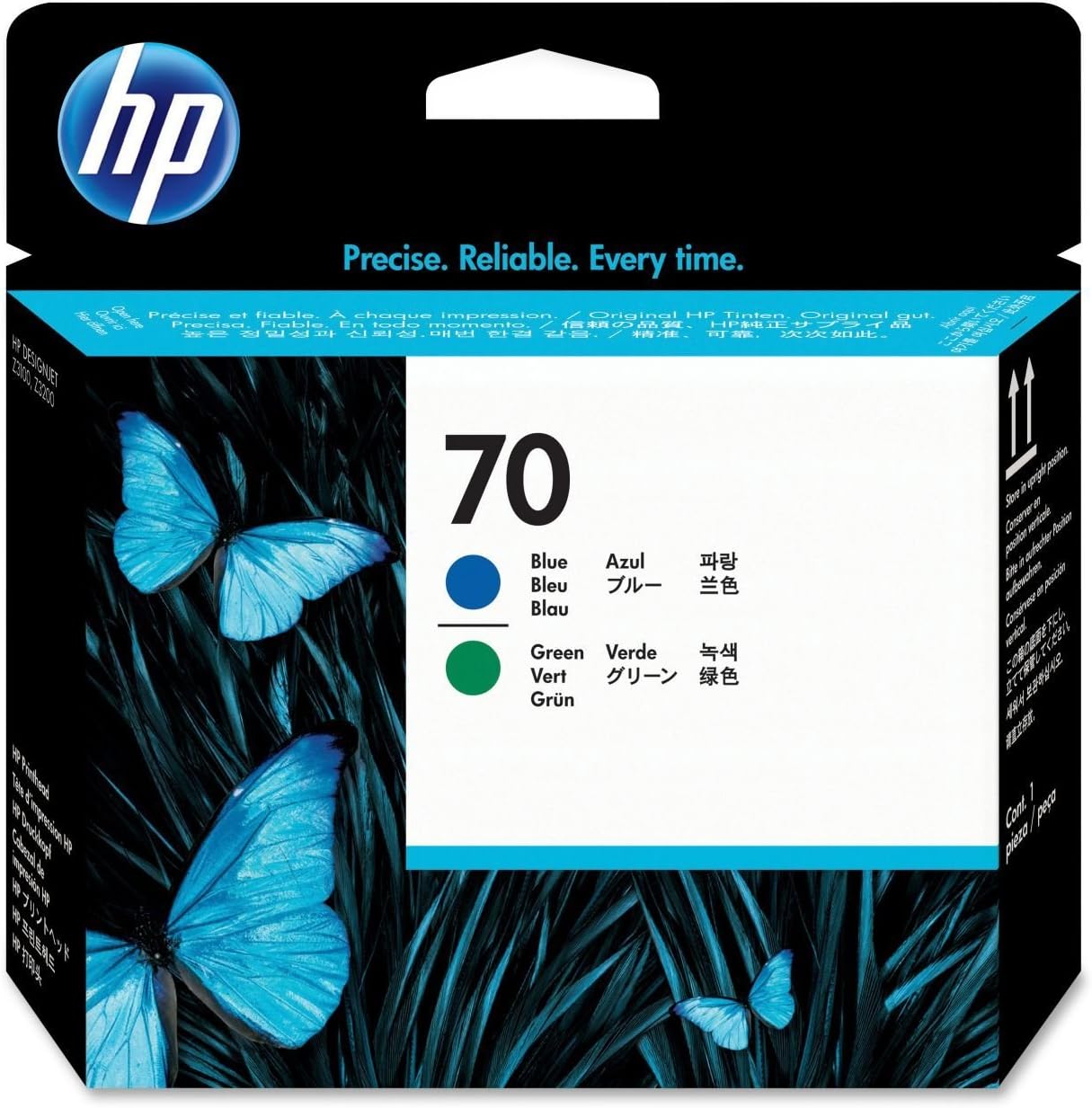 HP (Hewlett Packard) Original C9408A HP 70 Blue and Green DesignJet ...