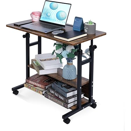 Home Office Desks Standing Adjustable Height Small Laptop Desk with ...
