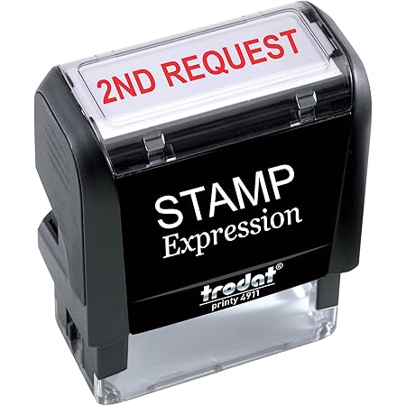 Amazon.com : StampExpression - 2ND Request Office Self Inking Rubber ...
