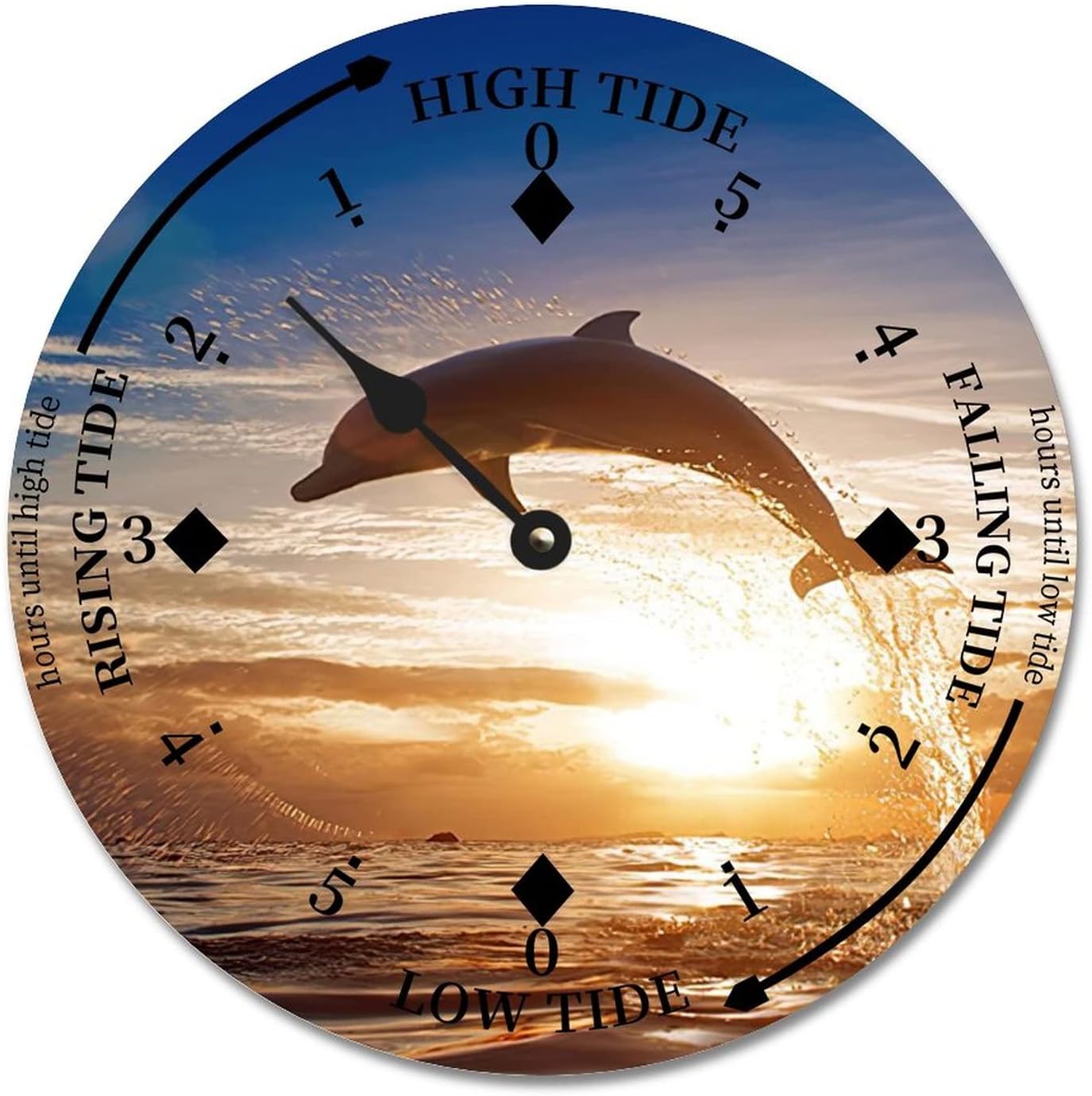 Amazon.com: Tide Clock Seaside Scene Starfish Seashell Tidal Clock ...