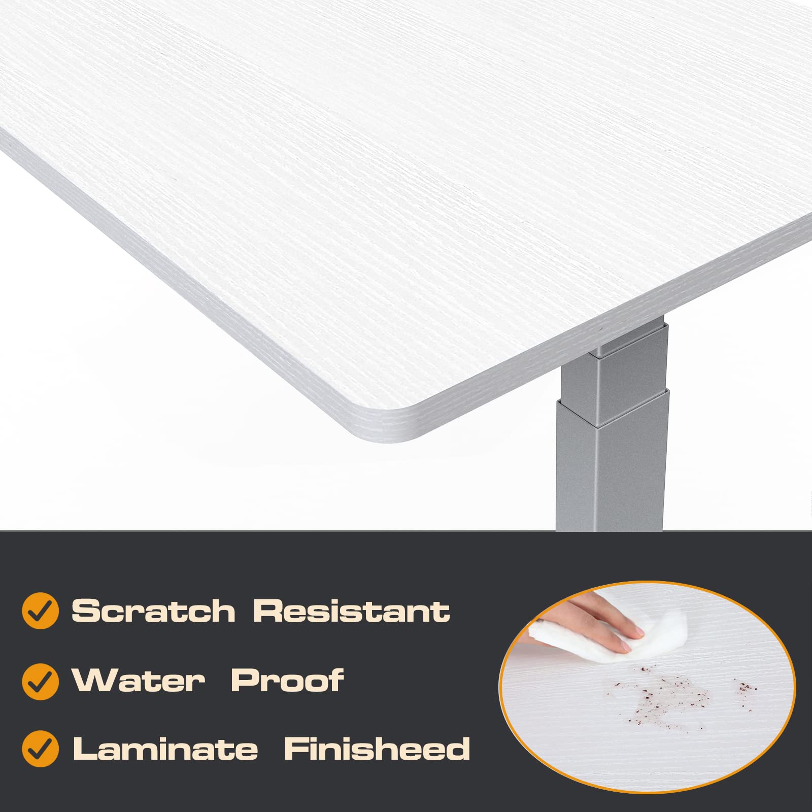 Snapklik.com : AIMEZO 48 X 24 Inch Table Top,Solid One-Piece Table Top ...