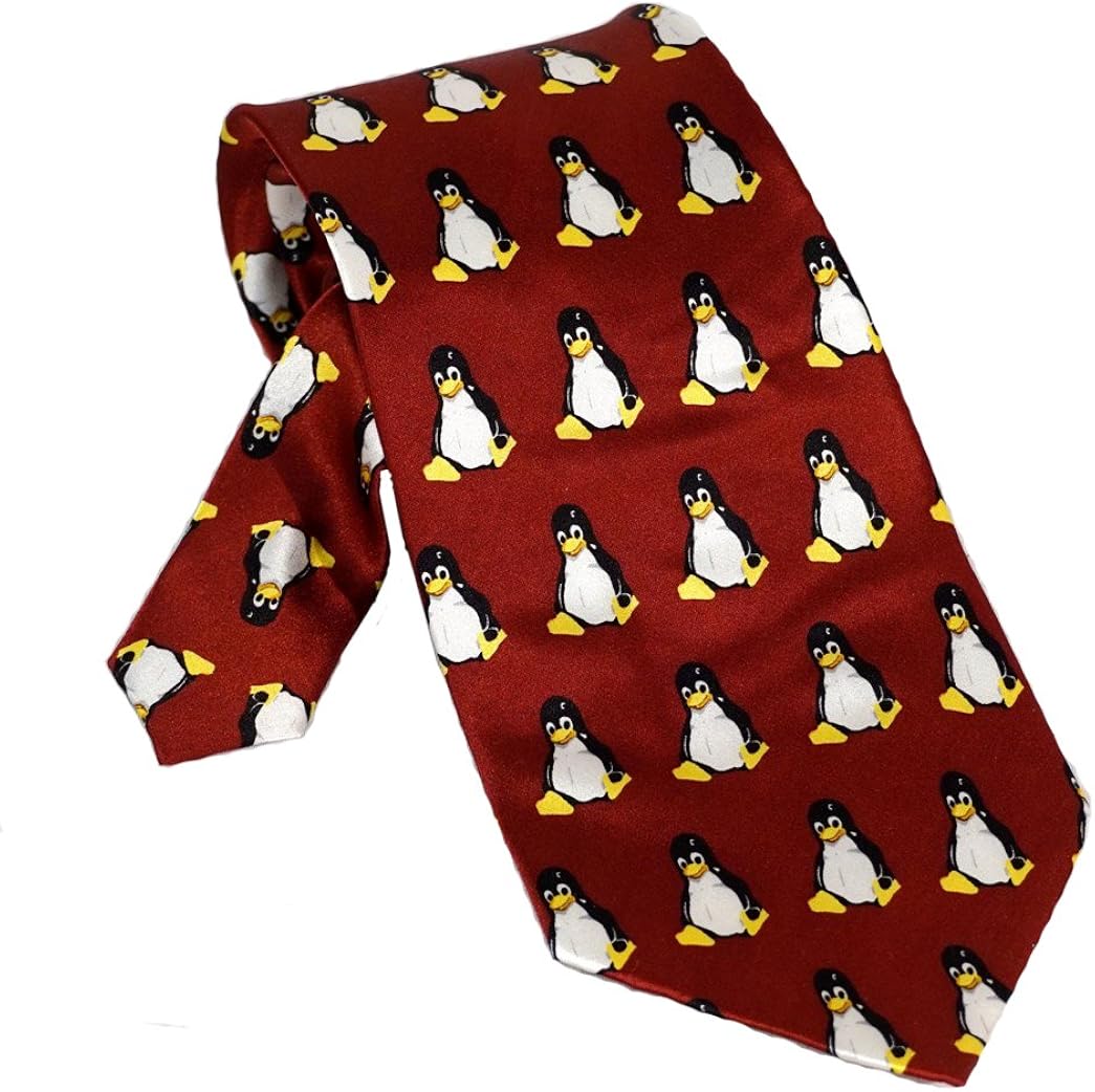TUX the Linux Penguin Silk RED Necktie (who says Geeks can't look good ...