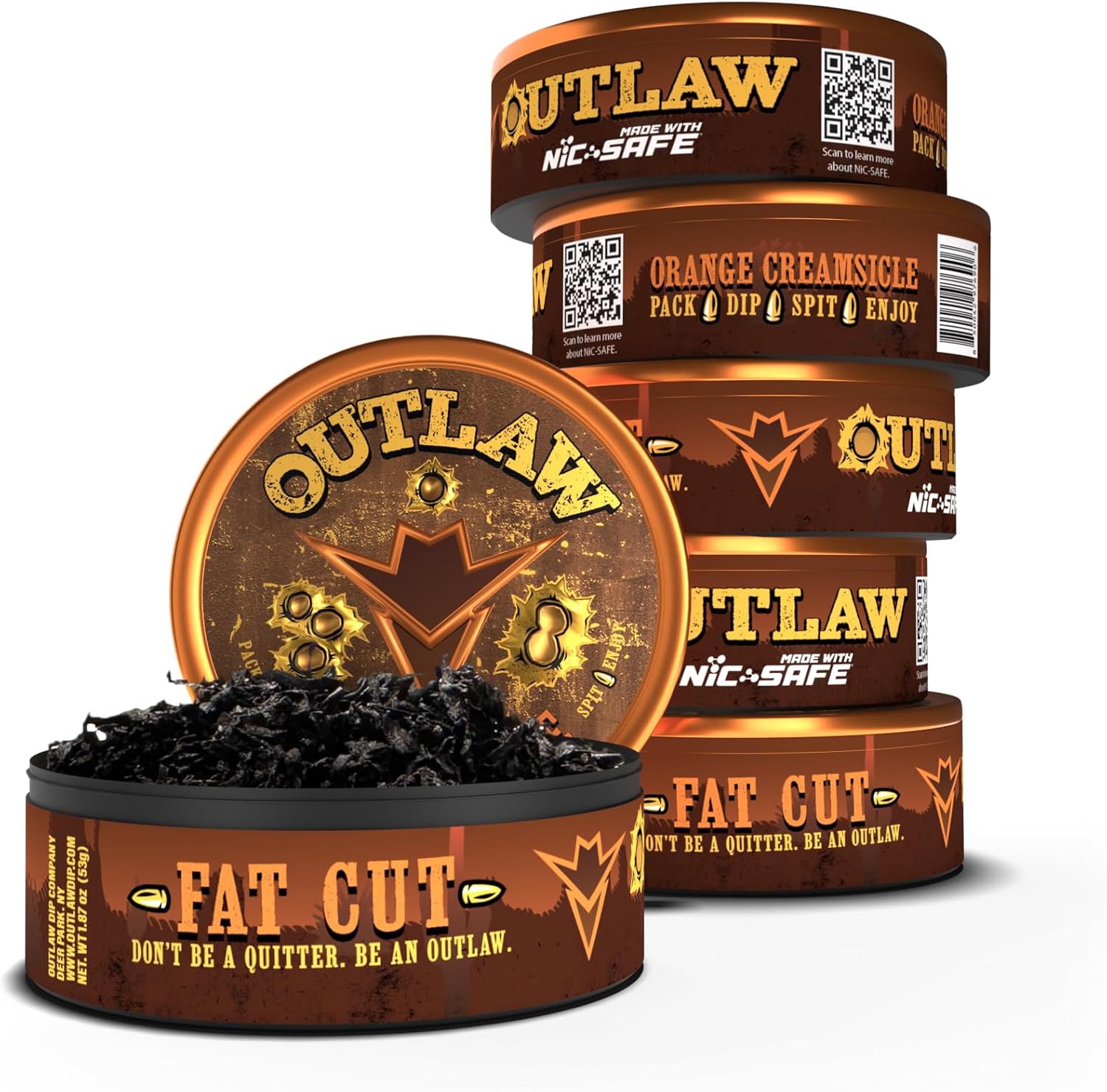 Amazon.com: Outlaw Orange Creamsicle NiC-Safe™ Fat Cut - 6 Pack ...