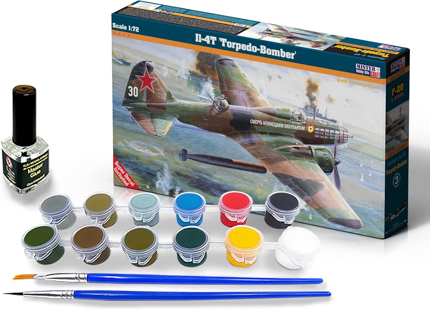 Mistercraft Hobby Kits Modellbausatz IL-4T Torpedo-Bomber Maßstab 1:72 ...