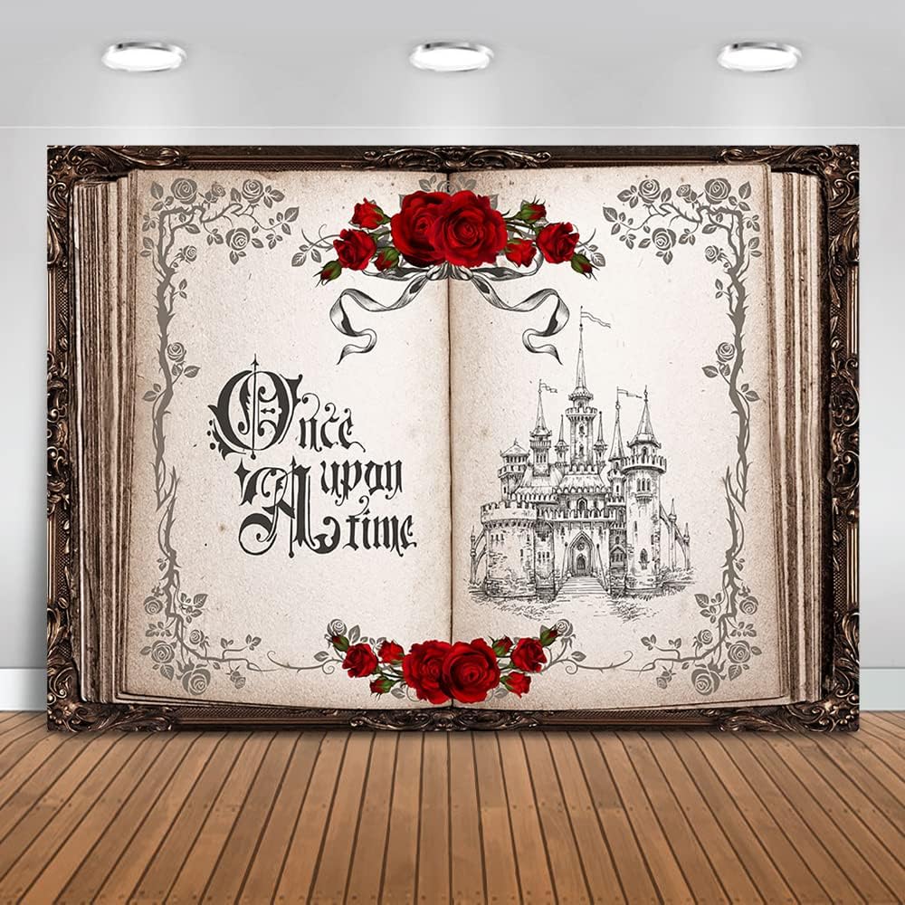 Amazon.com : ABLIN 8x6ft Fairy Tale Books Backdrop Old Opening Book ...