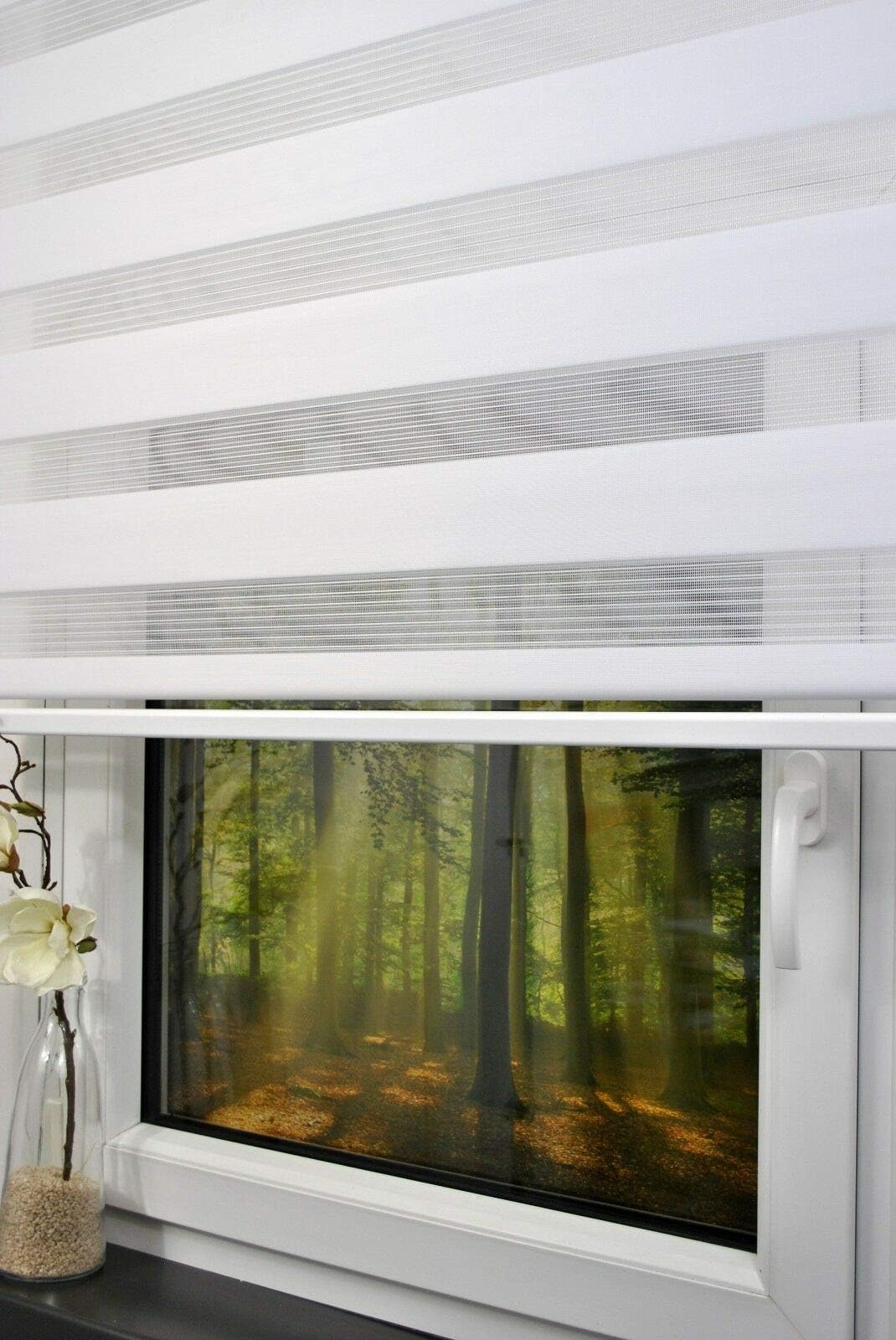 kskeskin Duo Rollo Doppelrollo Farbe weiß Breite 90 cm Länge 250 cm mit ...