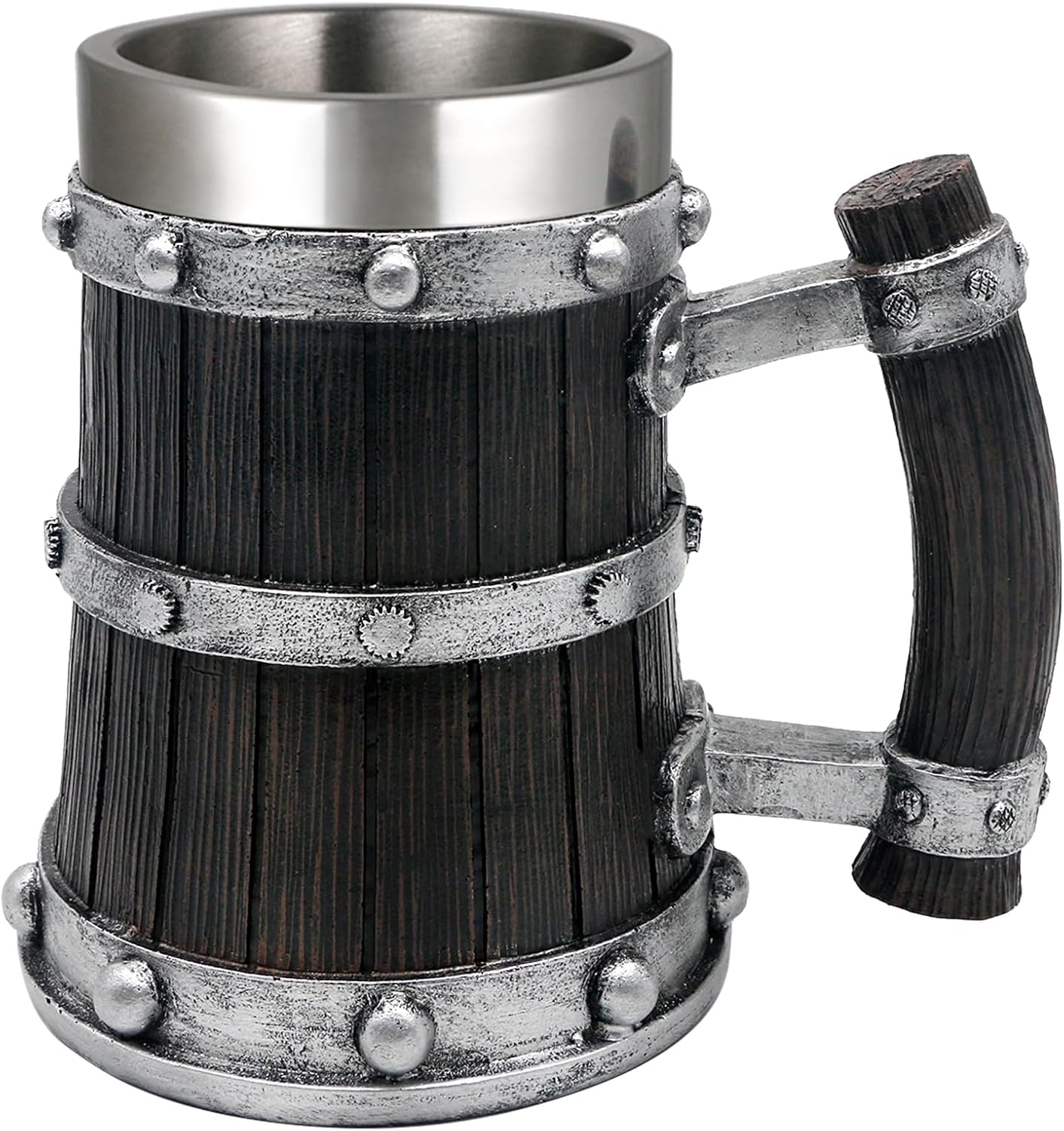 Amazon.com | Medieval Viking Wood Beer-Tankard Mug - 21oz Norse ...