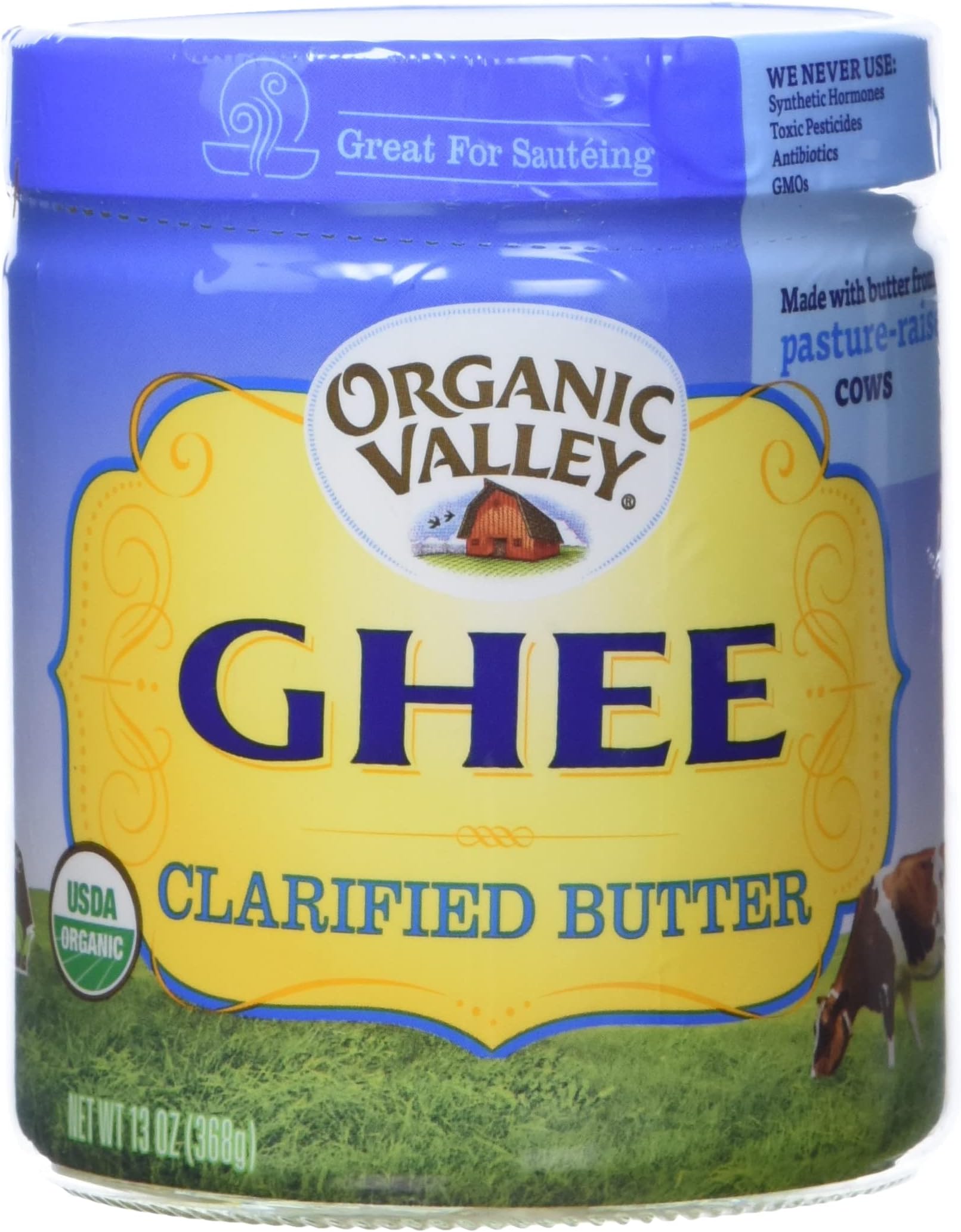 Amazon.com : Grassfed Organic Ghee 7.8 Oz - Pure Indian Foods(R) Brand ...