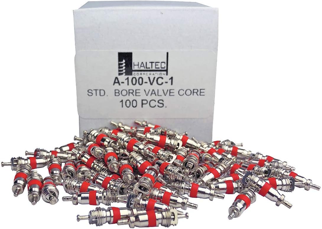 Amazon.com: Haltec (100 Heat Resistant Standard Bore Valve Stem Cores ...