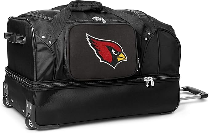 Amazon.com : NFL Arizona Cardinals Rolling Drop-Bottom Duffel Bag ...