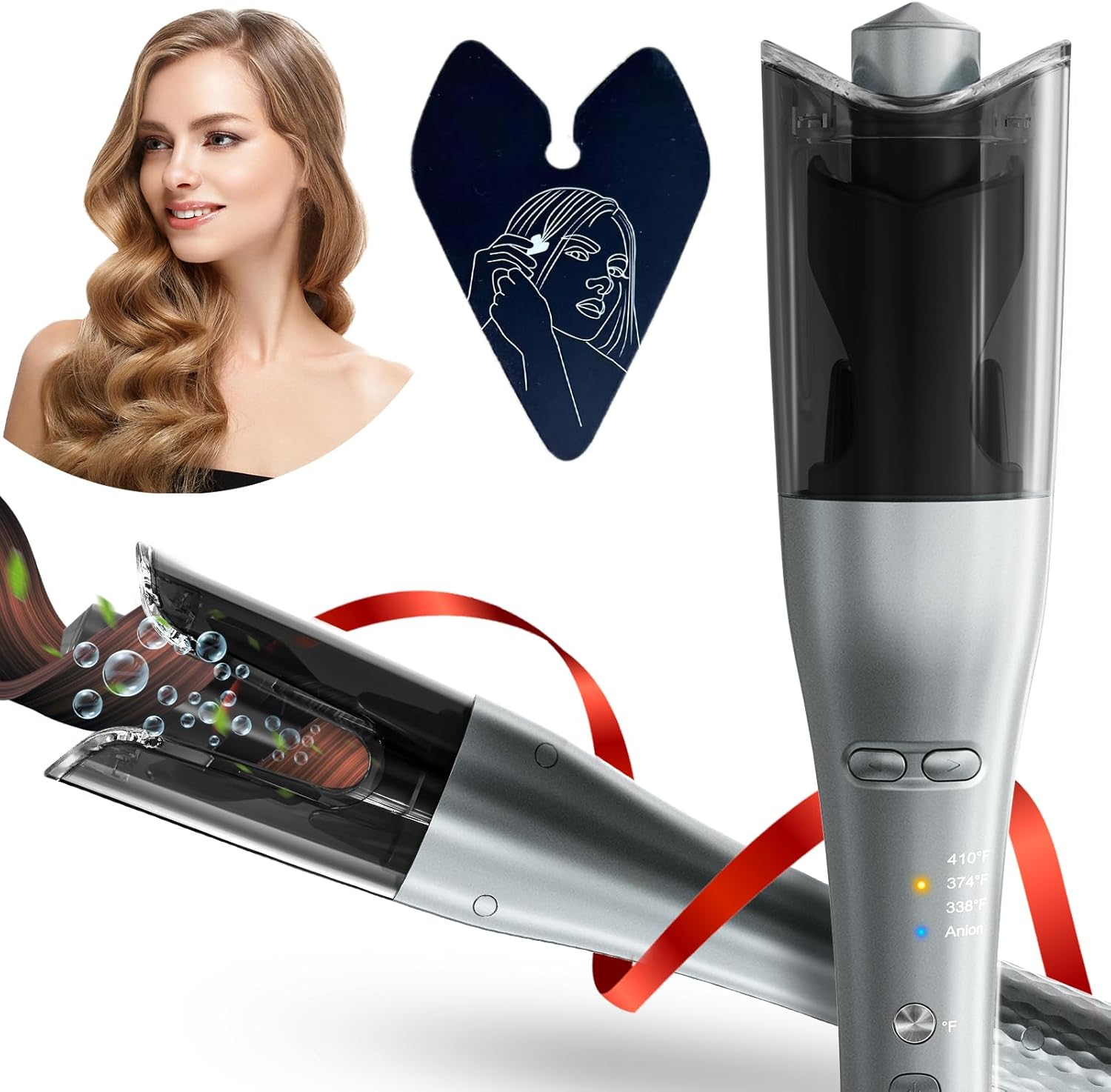 Amazon.com: Automatic Hair Curler, 2024 Upgraded Automatic Curling Iron ...