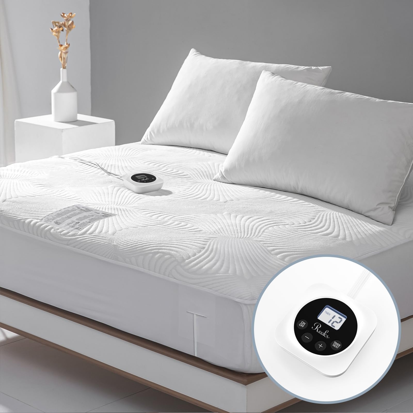 Amazon.com: Full Size Electric Heated Mattress Pad 10 Heat Settings ...