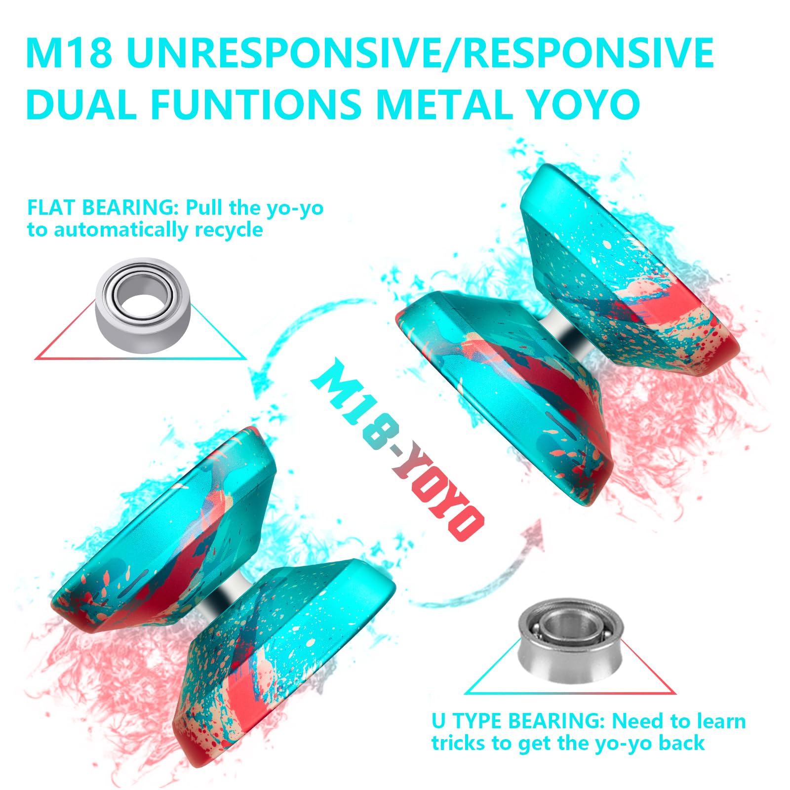 Snapklik.com : WATIEOBOO M18 Responsive Yoyo Professional, Responsive ...