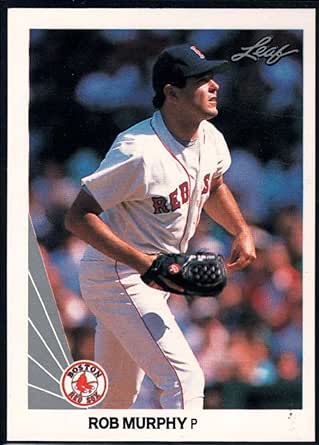 Amazon.com: 1990 Leaf Baseball #183 Rob Murphy Boston Red Sox Official ...