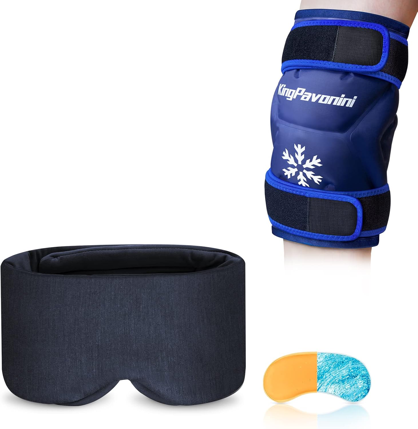 Amazon.com: Sleep Mask for Women Men and XXL Knee Ice Pack Wrap ...