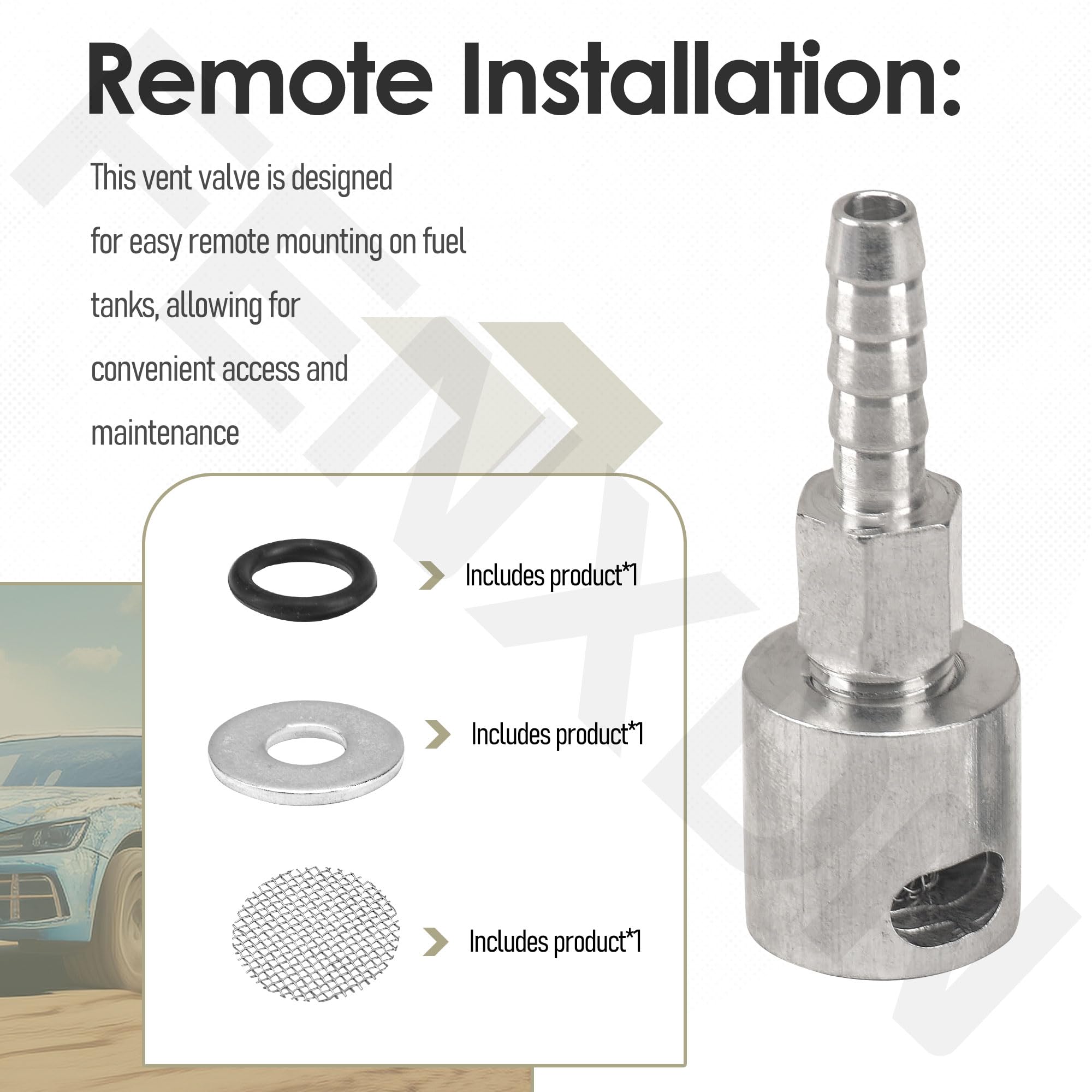 Detachable Tank Vent Line Part Gas Tank Vent Fuel Tank Rollover Vent ...