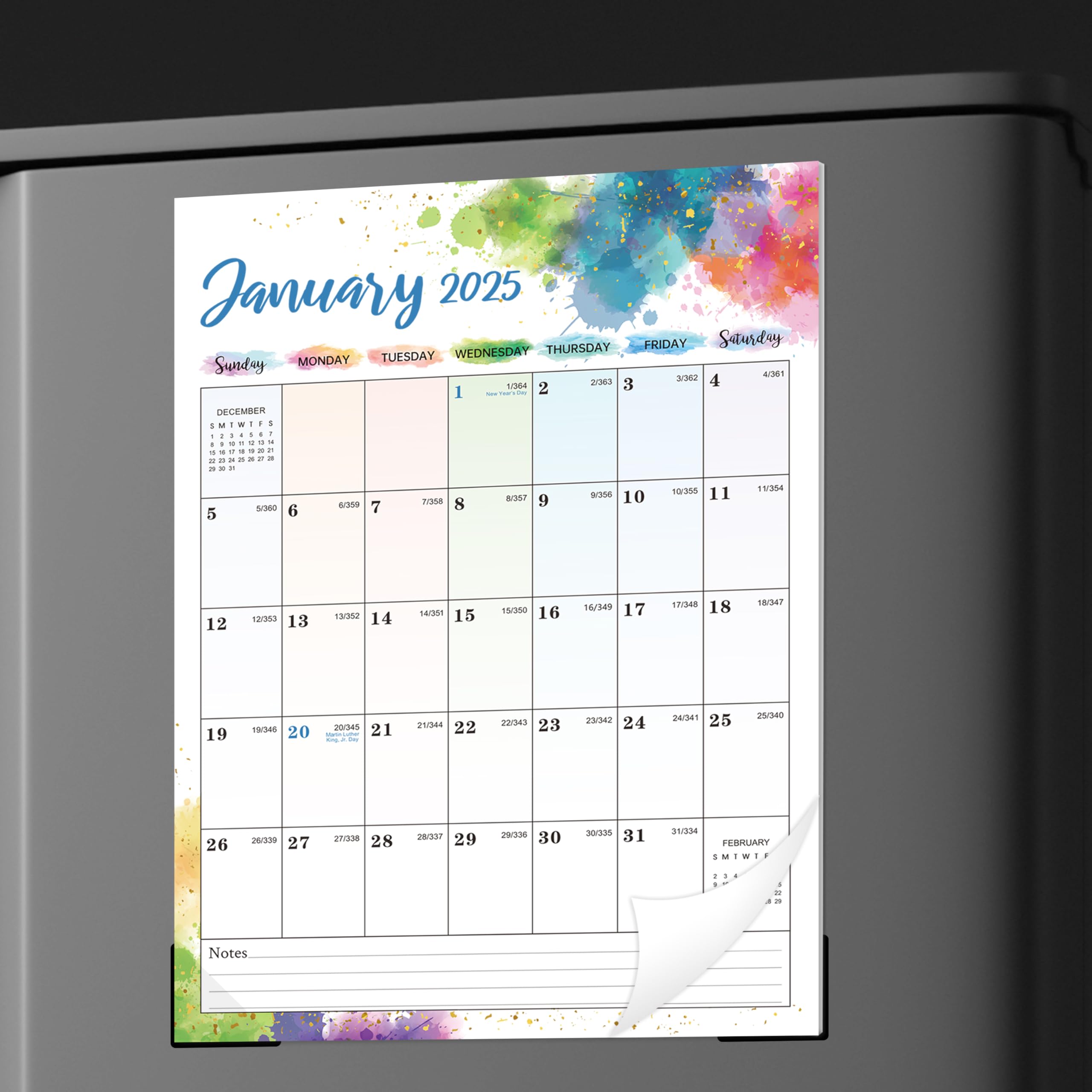 2025 Magnetic Calendar For Refrigerator Magnetic Calendar From Jan 2025 ...