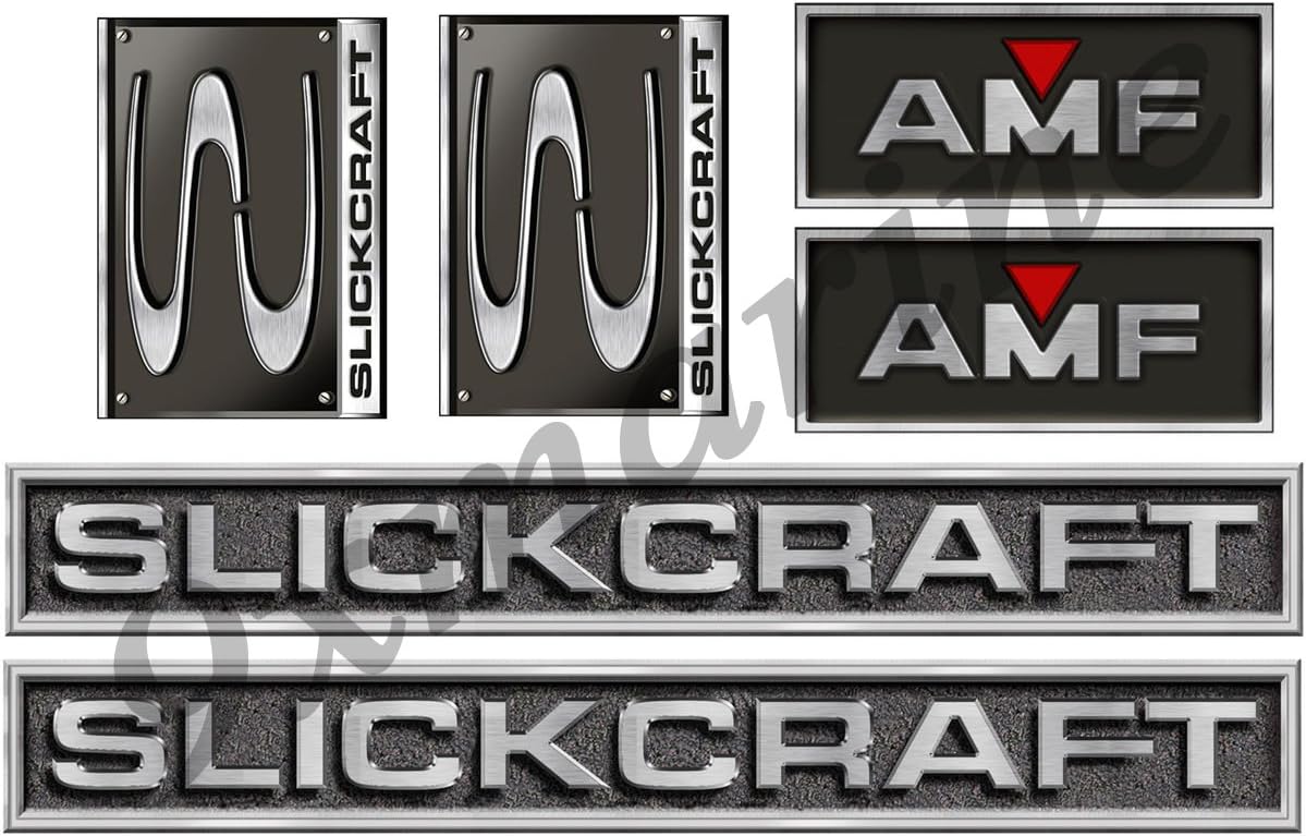 Amazon.com: 4 Slickcraft AMF Decals/Stickers - 10 inch long set ...