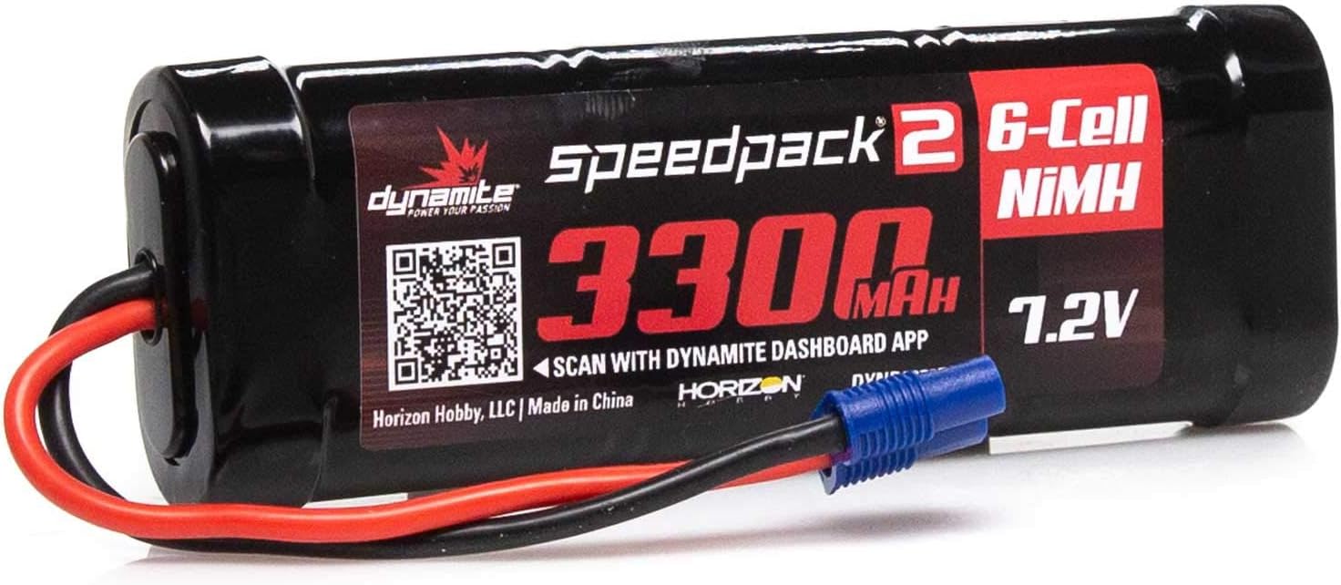Amazon.com: Dynamite SPEEDPACK2 8.4V 3300MAH 7 CELL NiMH HUMP EC3 ...
