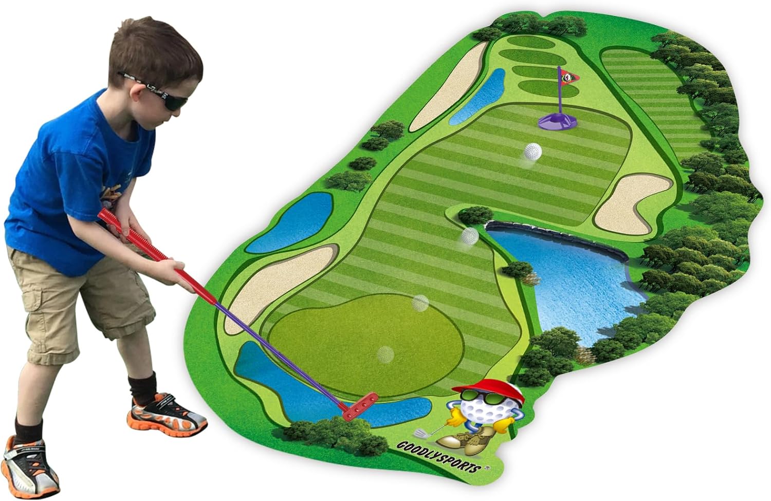 Amazon.com: GOODLYSPORTS 3D Mini Golf Course with Putting Mat and ...