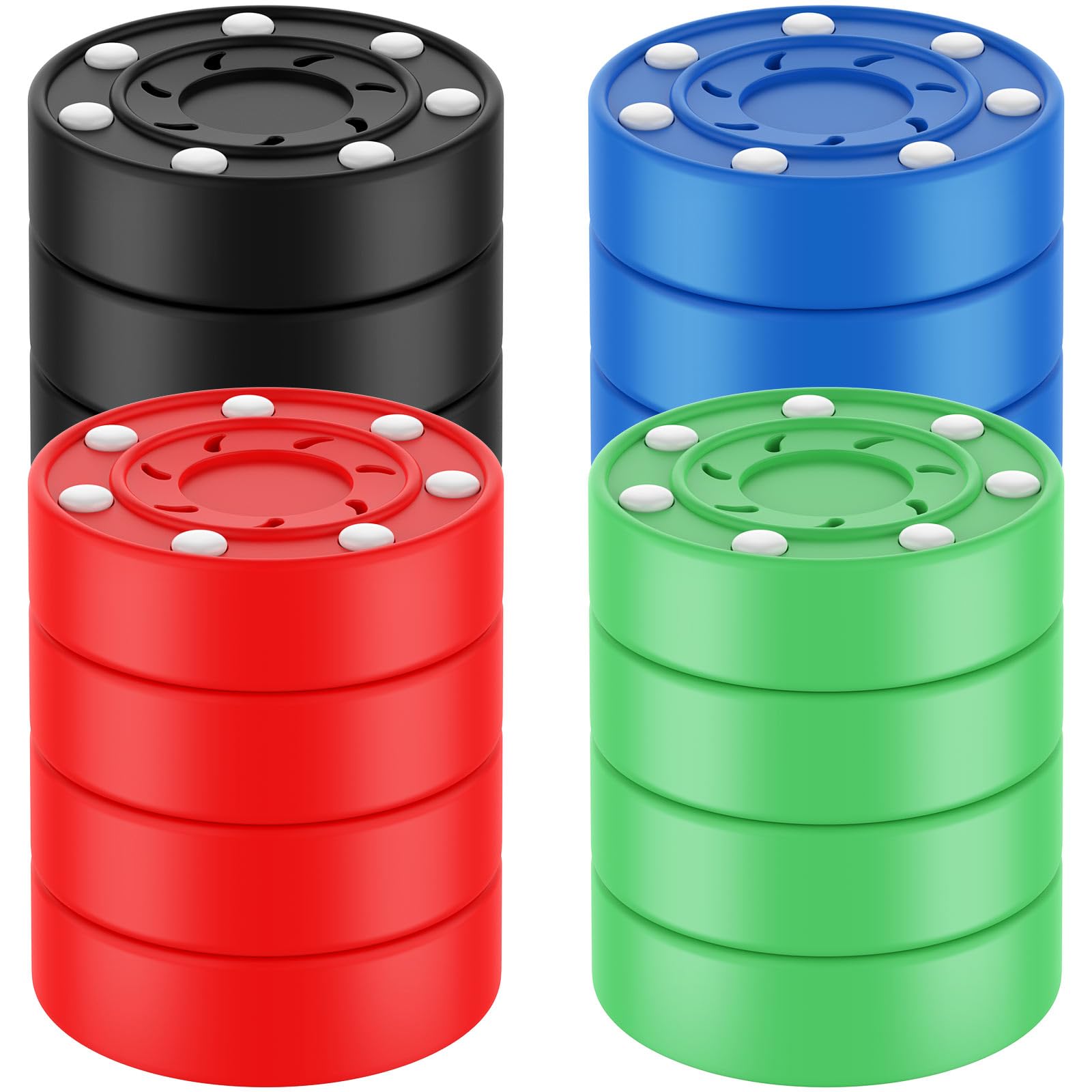 Lenwen 16 Pcs Hockey Pucks for Outdoor Hockey Adult Roller Street ...