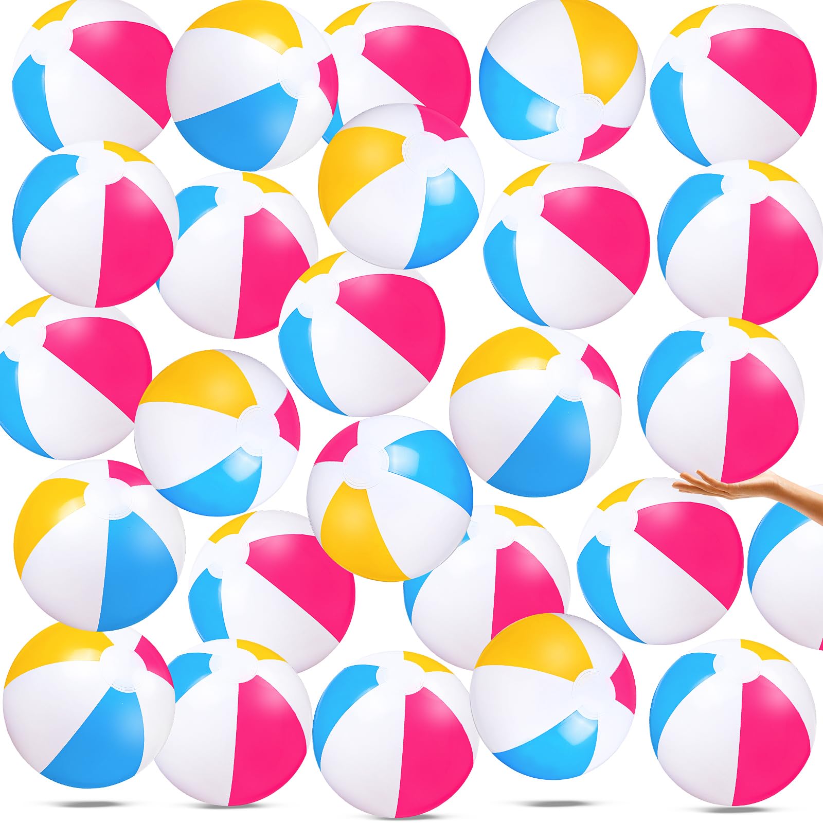 Snapklik.com : Talltalk 80 Pack 12 Inch Inflatable Beach Balls Bulk For ...