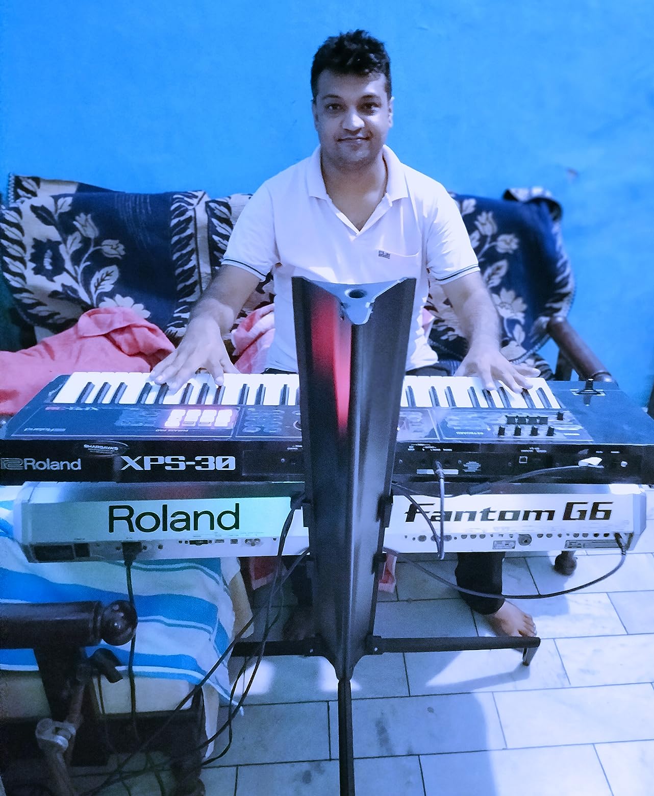 Softline-Pro SP20 Double Keyboard Stand With Carry Bag (Silver ...