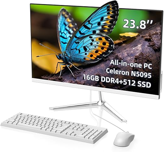 Amazon.com: Desktop All-in-one Computer,Intel Quad-Core N5095 Processor ...