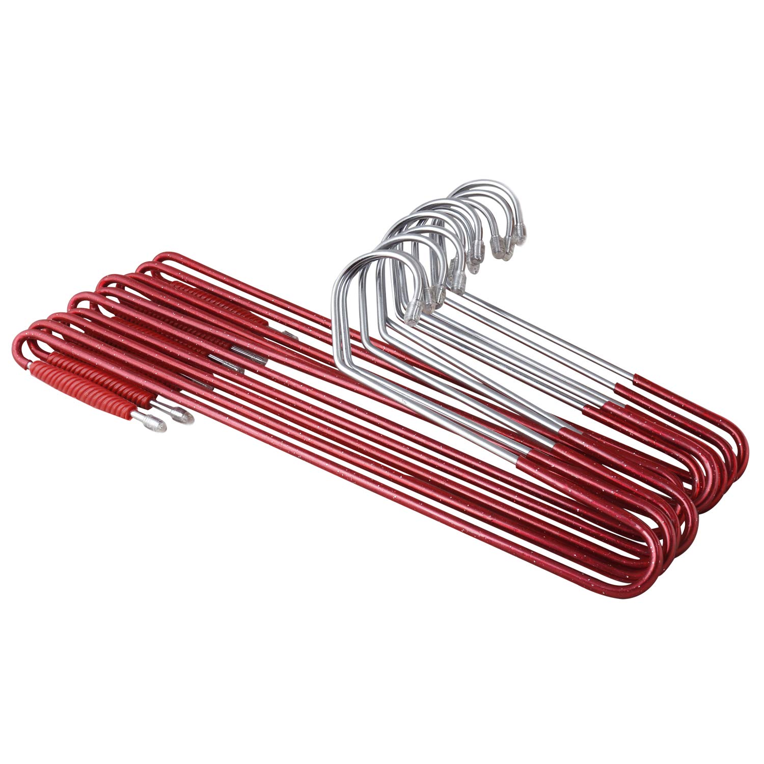 ROLLYWARE Stainless Steel Saree Hanger with Lower Band Lock - (10 ...