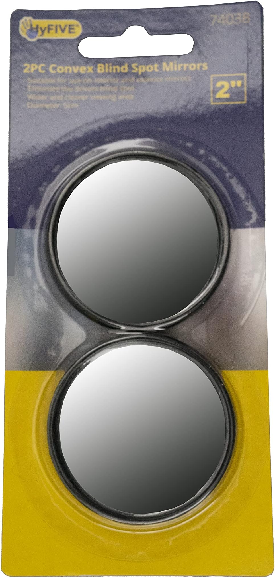 2 X Mini Blind Spot Convex Mirrors Towing Car Van Safety Wide Angle ...