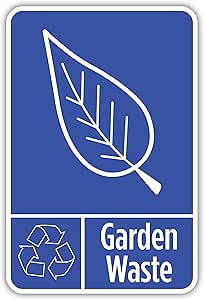 Amazon.com : Garden Waste Aluminum Sign - Metal Sign, Garden Sign ...