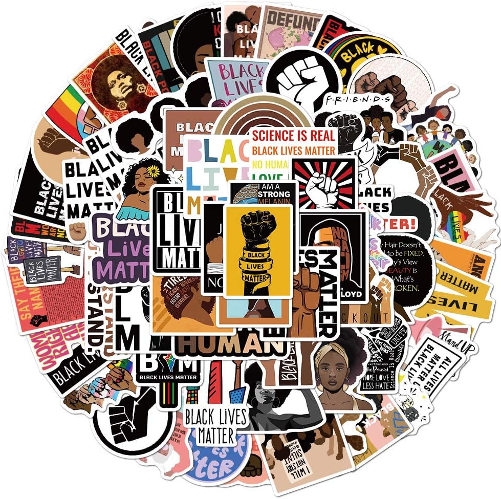 Amazon.com: Civil Rights Stickers[100PCS] Civil Rights for African ...