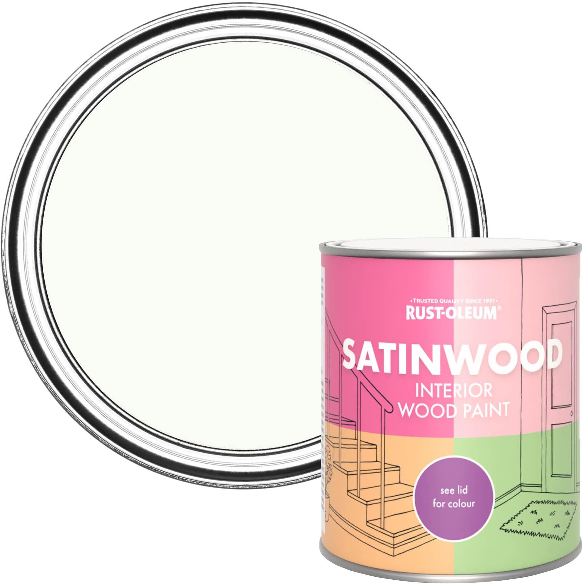 RUSTINS Small Job Satin Paint White 250ml : Amazon.co.uk: DIY & Tools